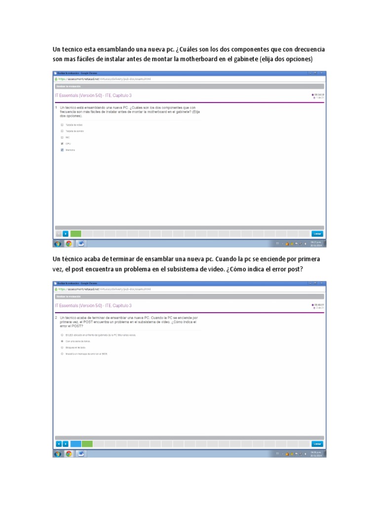 Examen Resuelto, Cisco Modulo 3 | PDF