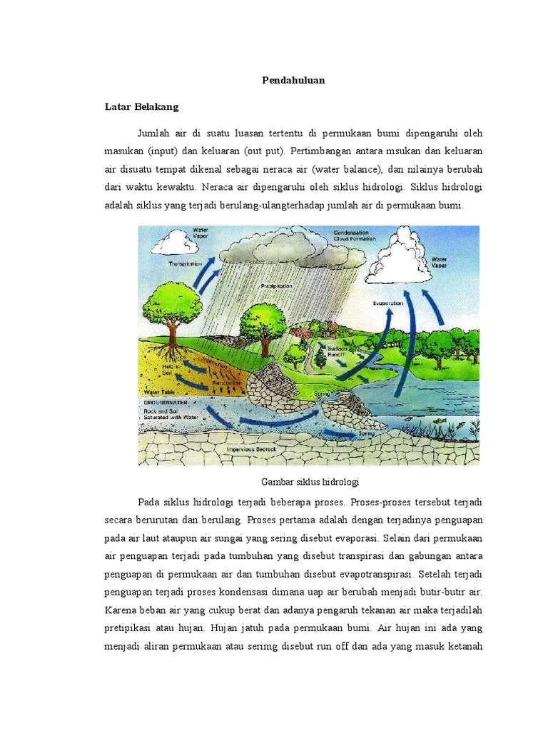 Siklus Hidrologi dan Evapotranspirasi | PDF | Sains & Matematika