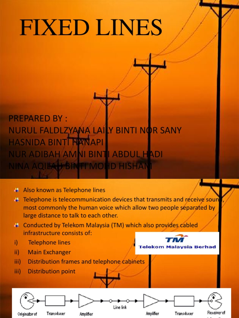 FIXED LINES: CATEGORIES AND INSTALLATION | PDF | Equipment ...