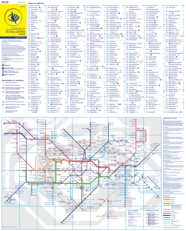 Large TFL Map | PDF | Sports & Recreation