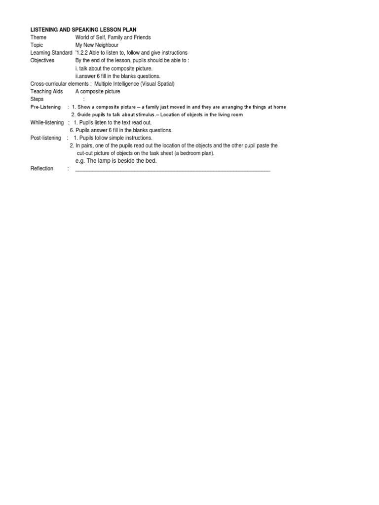 World of Self Family and Friends | PDF | Lesson Plan | Reading (Process)