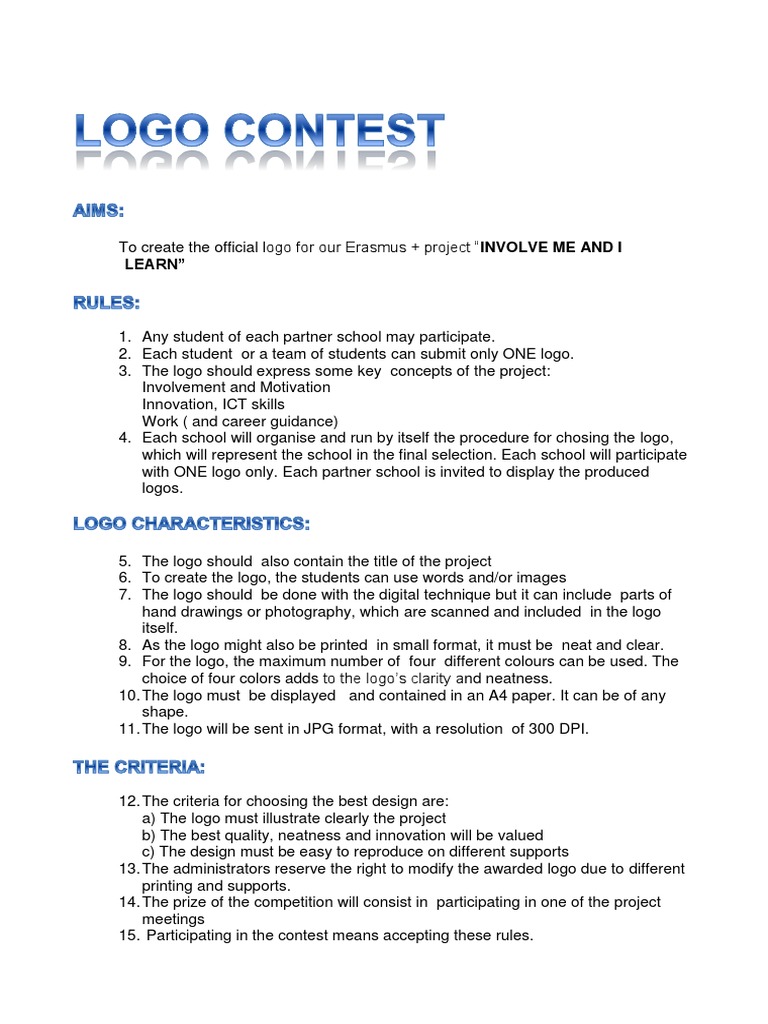 Logo Making Contest 2016 Mechnics Guidelines Criteria - vrogue.co Logo Making Contest 2016 Mechnics Guidelines Criteria - vrogue.co