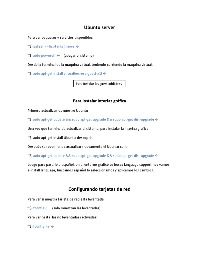 Configuracion de Ubuntu Server (Practica) PDF | PDF | Dirección IP ...