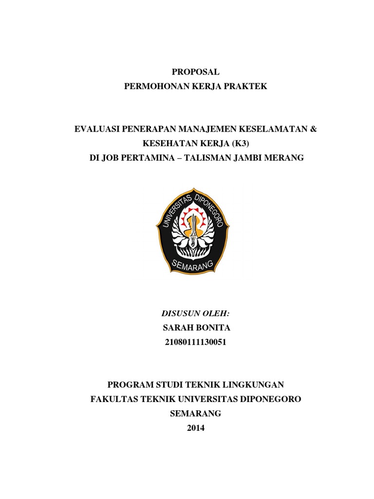 Proposal KP k3 Pertamina Revisi 2 | PDF