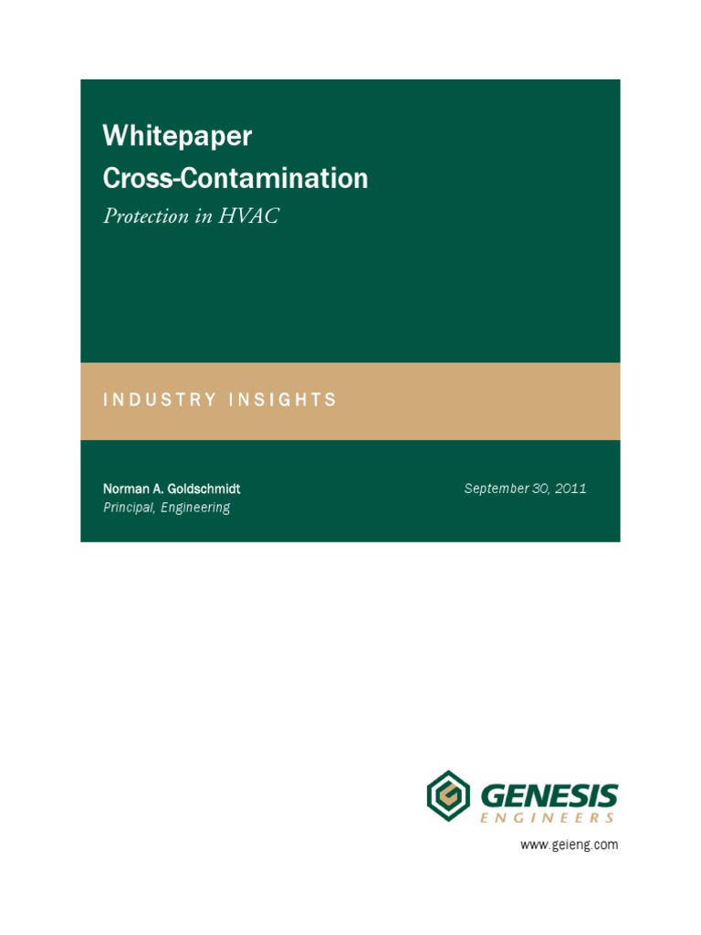 Cross Contamination Prevention in HVAC | PDF | Hvac | Filtration
