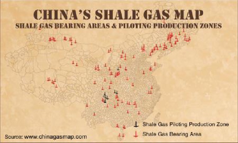 China's Shale Gas Production Map | PDF