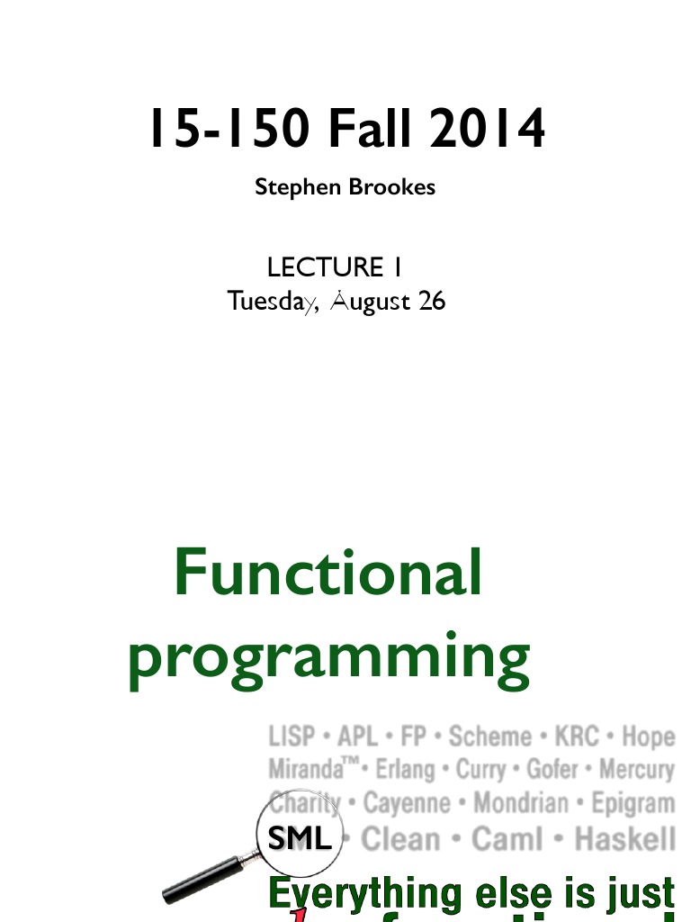 Slides1 Introduction PDF | PDF | Functional Programming | Parallel Computing