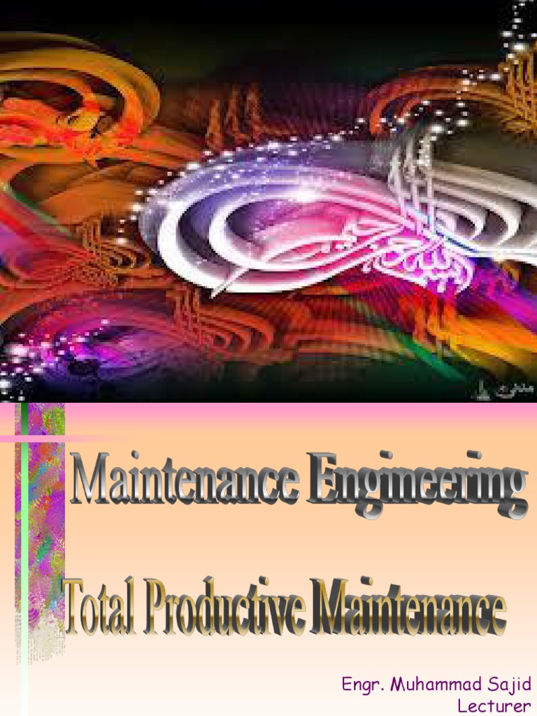 Total Productive Maintenance | Production And Manufacturing | Industries