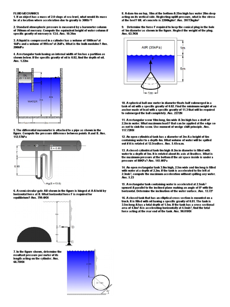 08 09 14 Fluid Mechanics | Pressure | Classical Mechanics