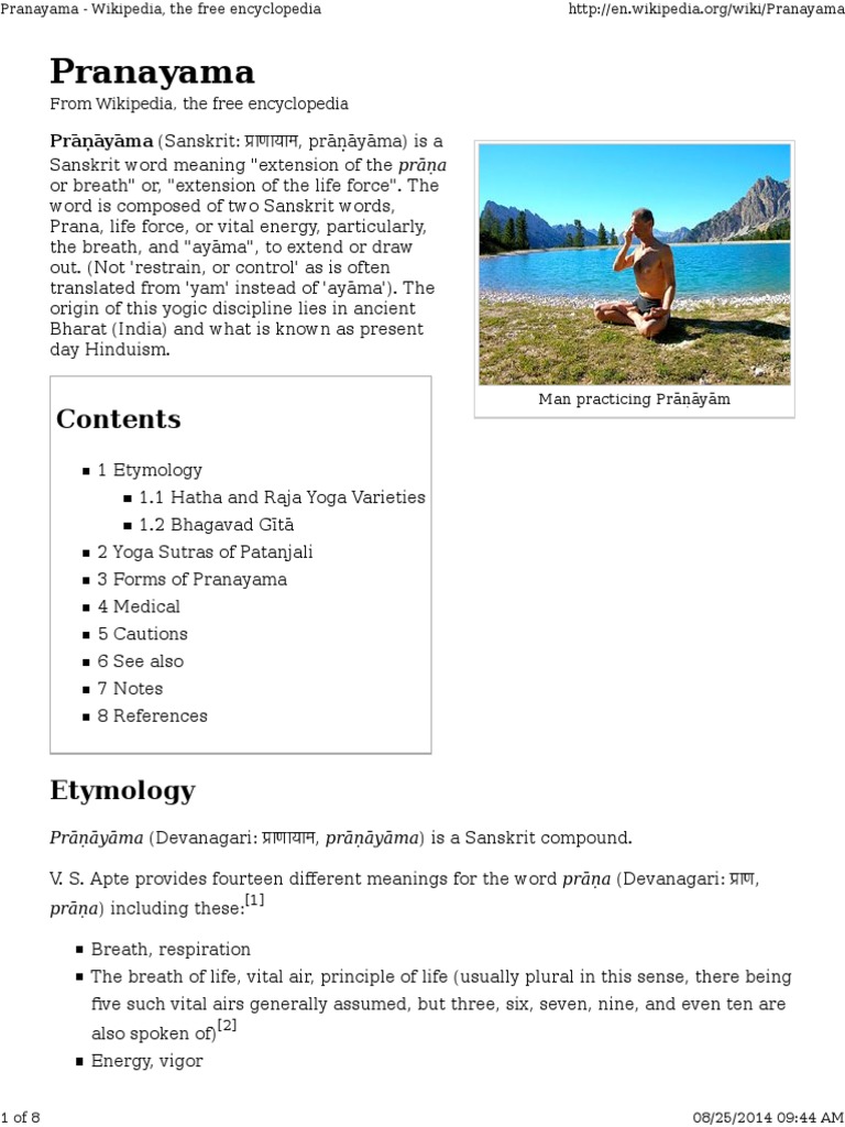 Pranayam | PDF | Advaita | Indian Philosophy