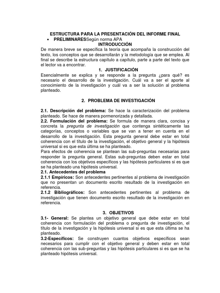 ESTRUCTURA DE INFORME DE INVESTIGACIÓN NORMAS APA | Hipótesis | Empirismo