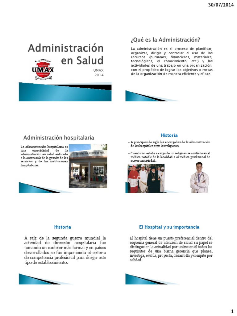 Administración en Salud - Completo | Descargar gratis PDF | Hospital ...