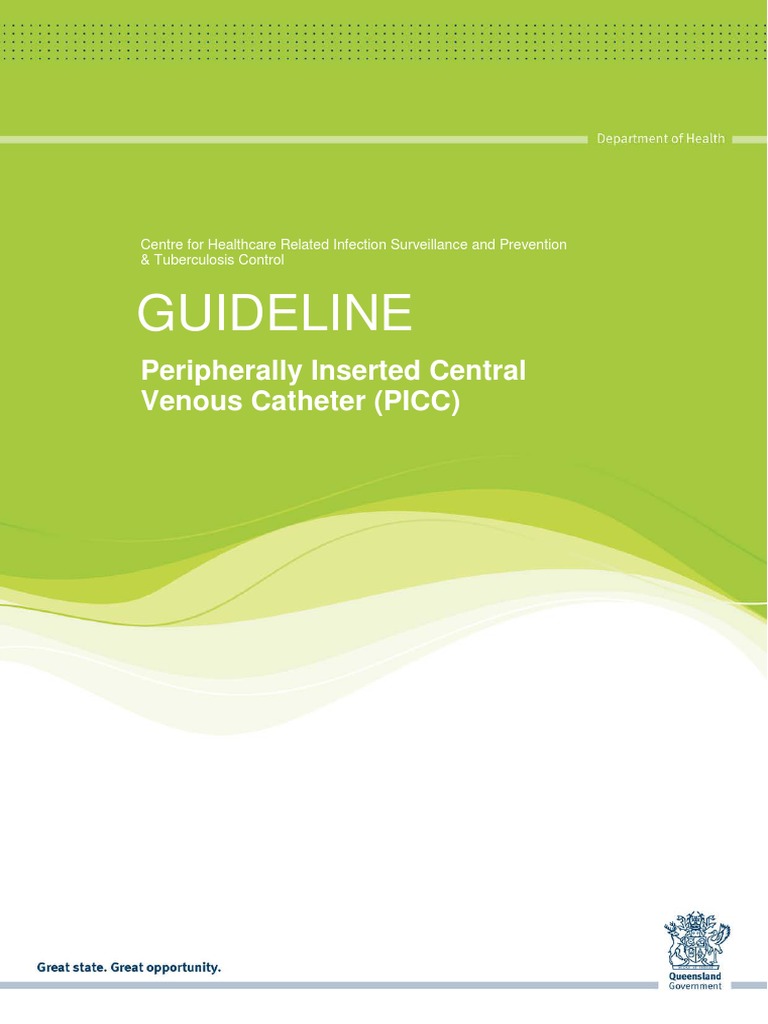 Peripherally Inserted Central Venous Catheter (PICC) | PDF ...