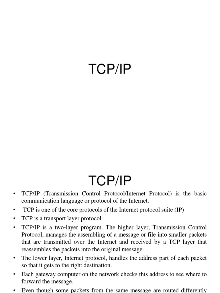 An In-Depth Look at TCP/IP: A Foundational Protocol for Internet ...