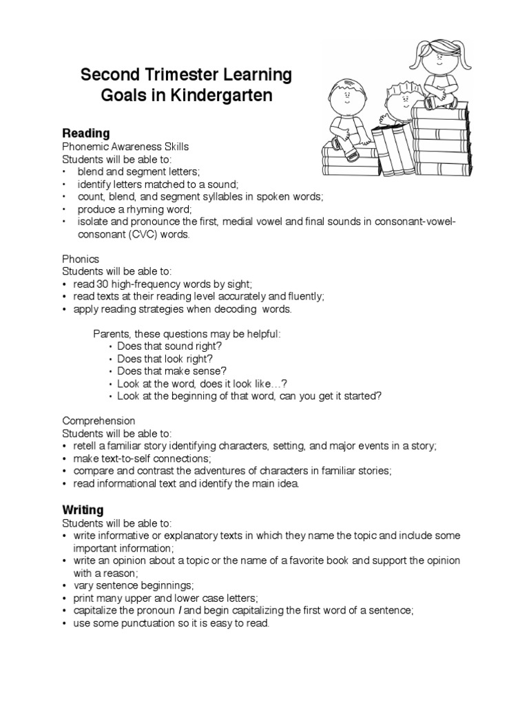 Second Trimester Learning Objectives Copy 2 | PDF | Phonics | Reading ...