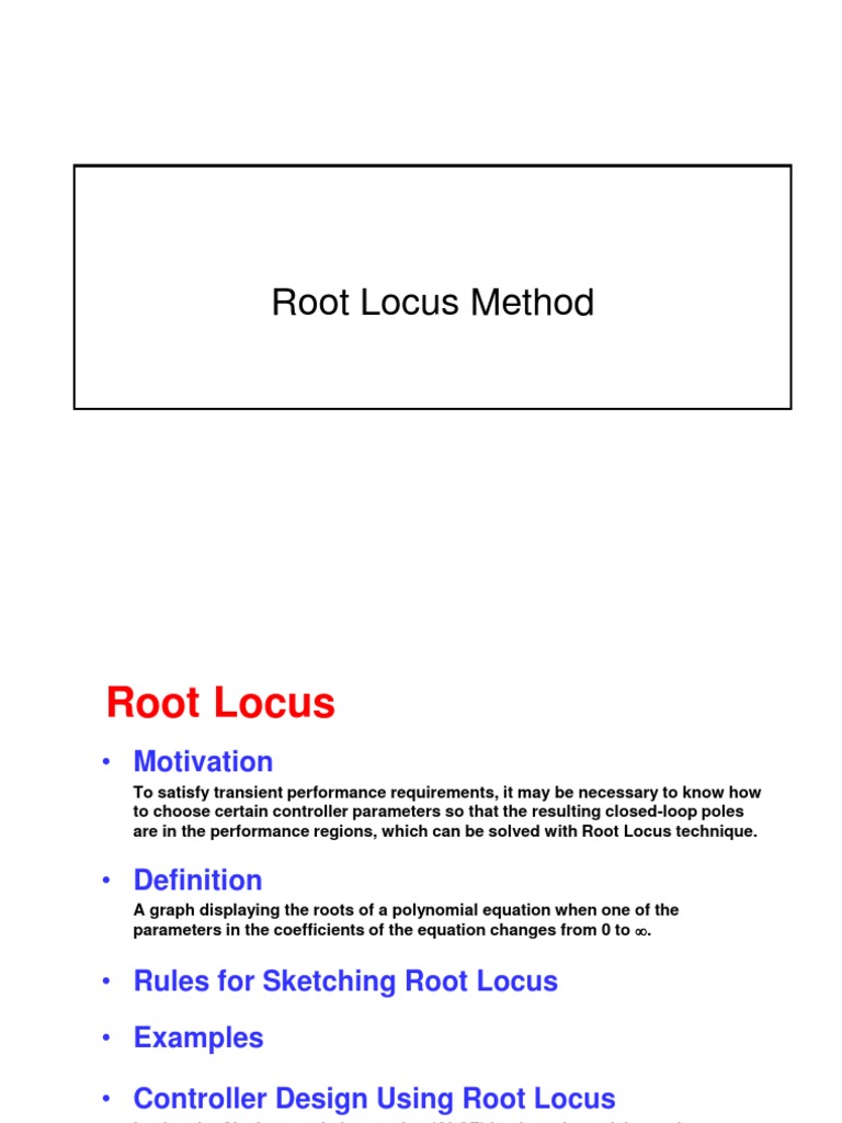 Root Locus Method 2 | PDF | Zero Of A Function | Control Theory