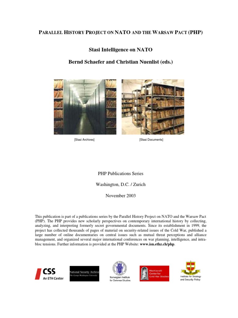 04_Stasi_Intelligence[1].pdf | Stasi | Nato | Free 30-day Trial | Scribd