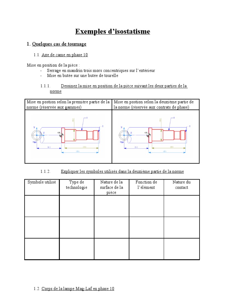 Exemples D'isostatisme | PDF | Ingénierie mécanique | Mécanique