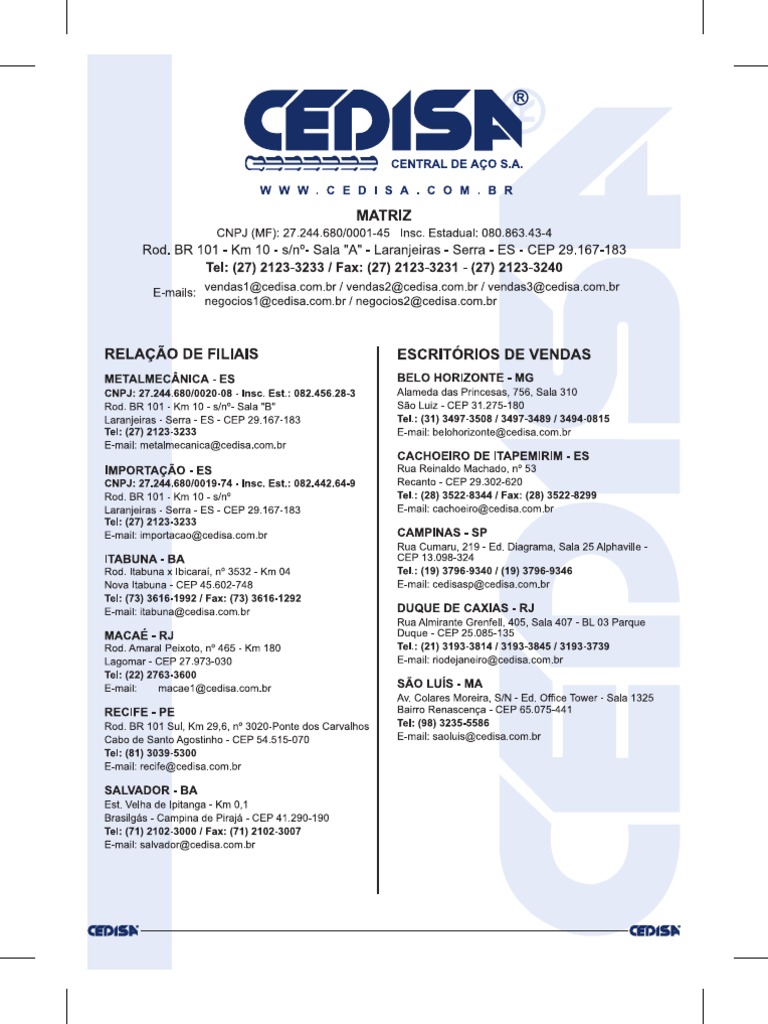 Catalogo Cedisa | PDF