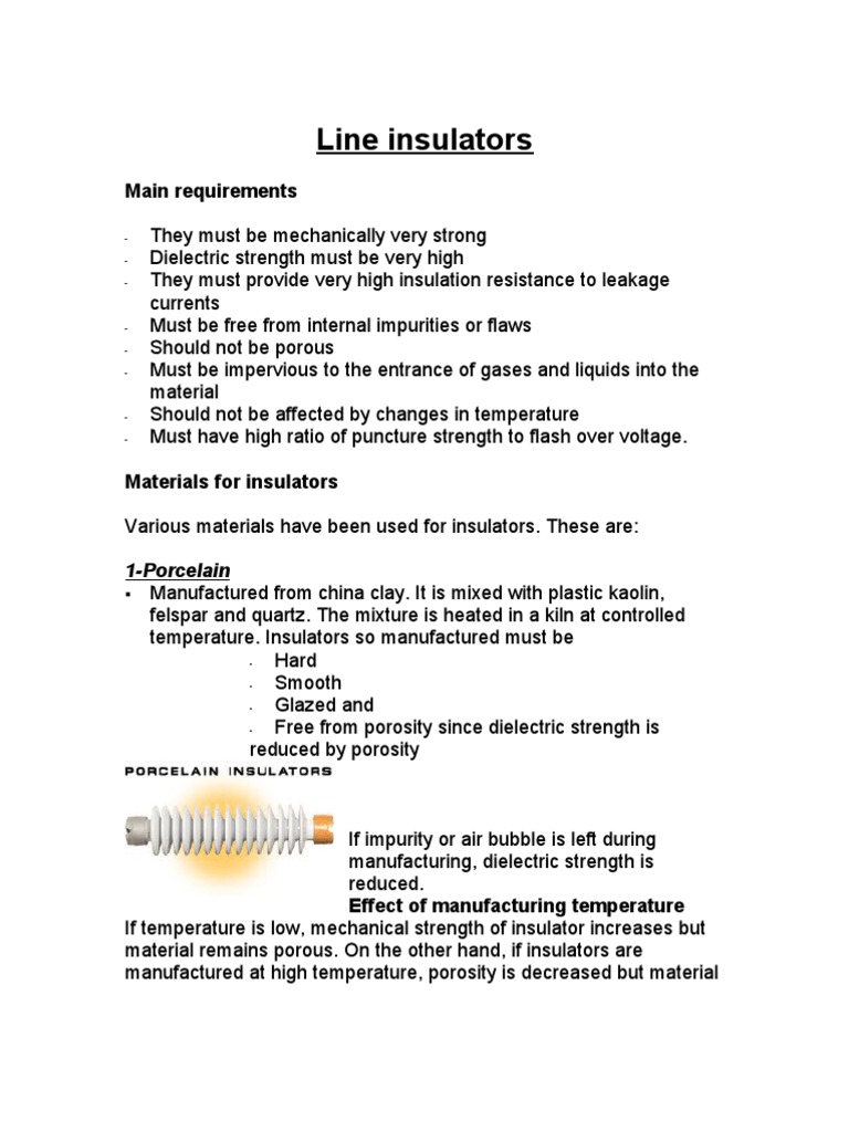 Line Insulators & OHL Towers | PDF | Insulator (Electricity) | Glasses