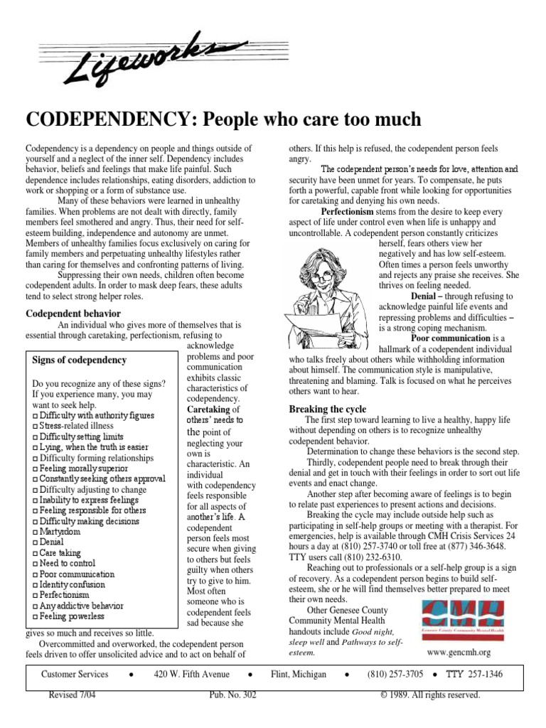 Codependency | PDF | Denial | Metaphysics Of Mind