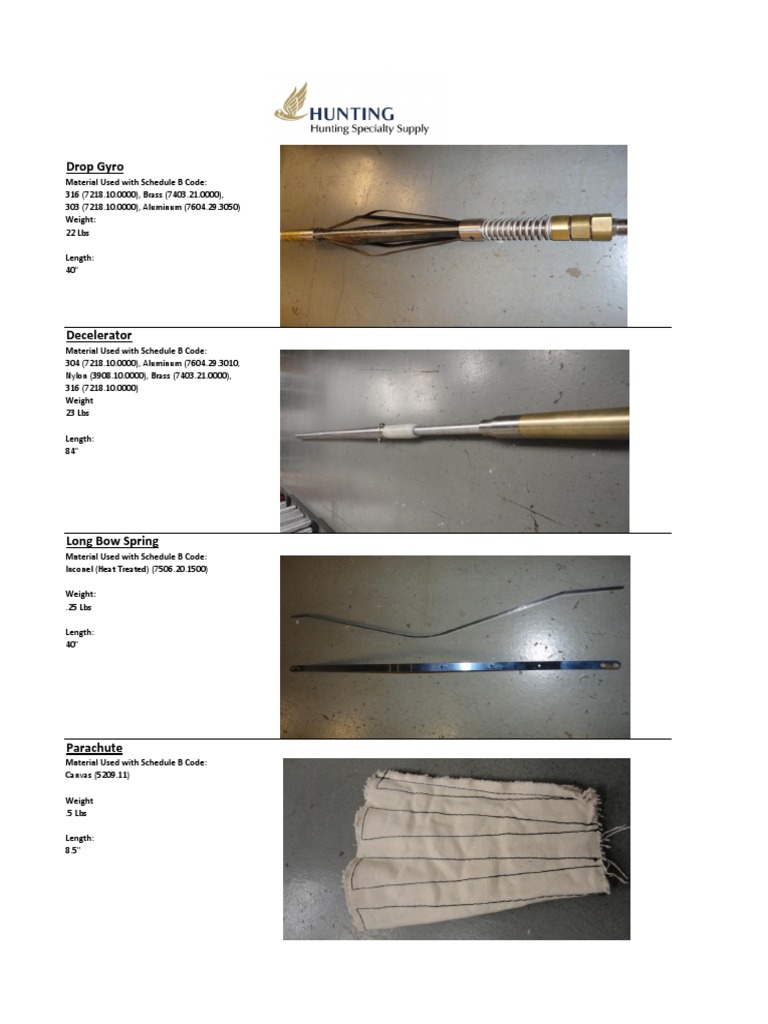 Drop Gyro Specs-Parachute | PDF