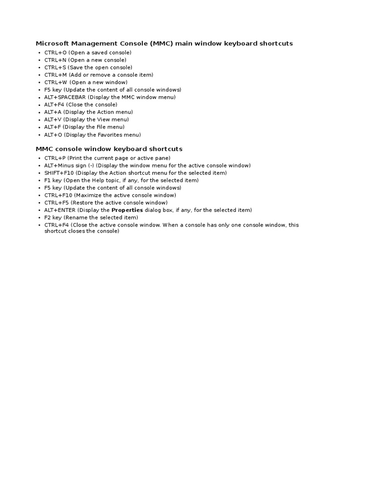 Microsoft Management Console | PDF | Computers