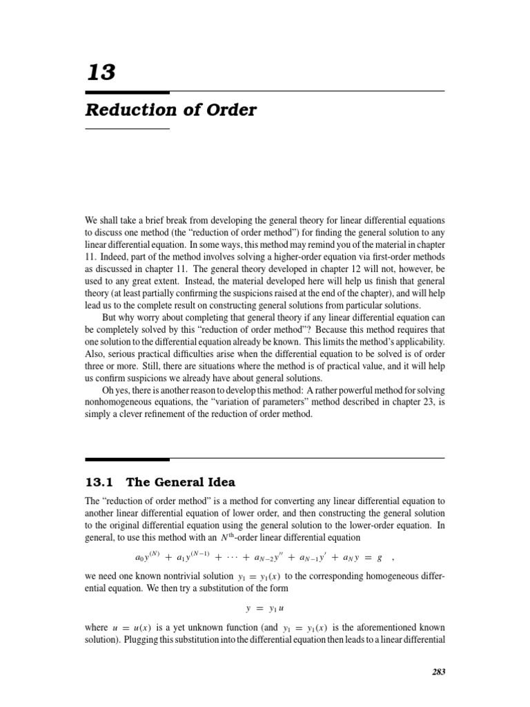 Finding General Solutions to Linear Differential Equations Using ...