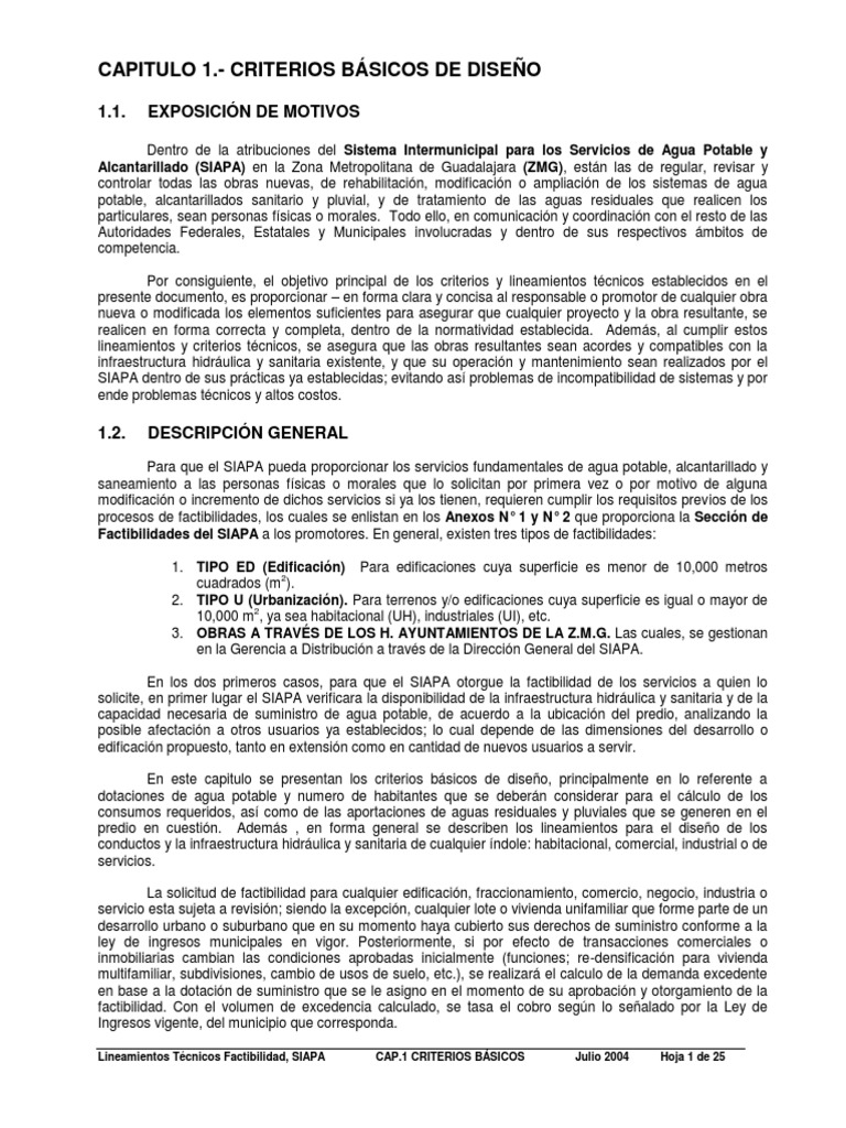 Factibilidad de Agua Potable y Drenaje | PDF | Tubería (transporte de fluidos) | Aguas residuales