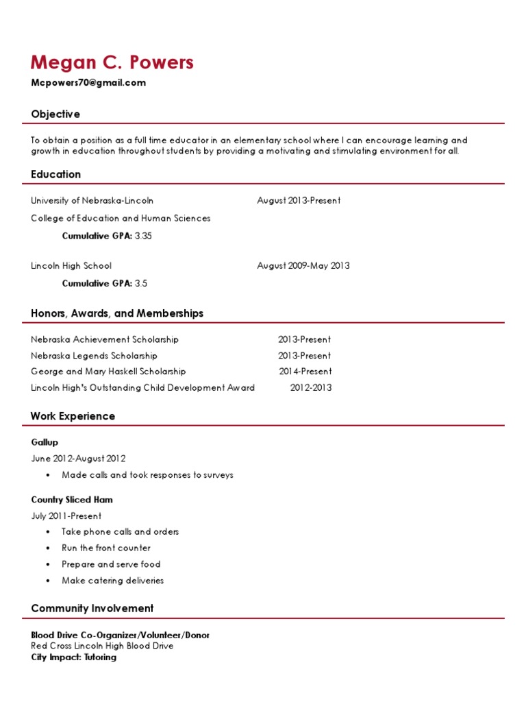 Resume For Weebly-2 | PDF | Career & Growth | Wellness