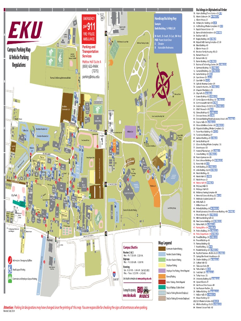 Campus Parking Map | PDF | Parking | Parking Lot
