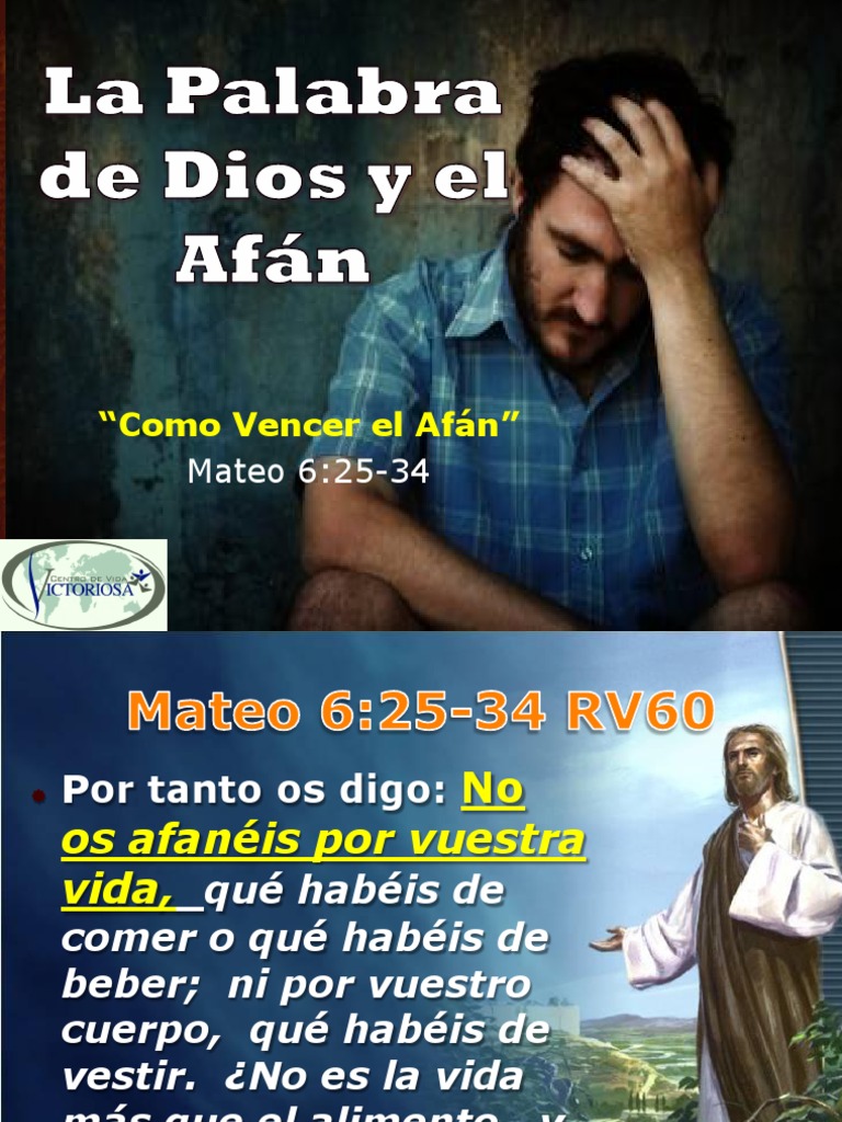 La Palabra de Dios y El Afan | PDF | Fe | Jesús