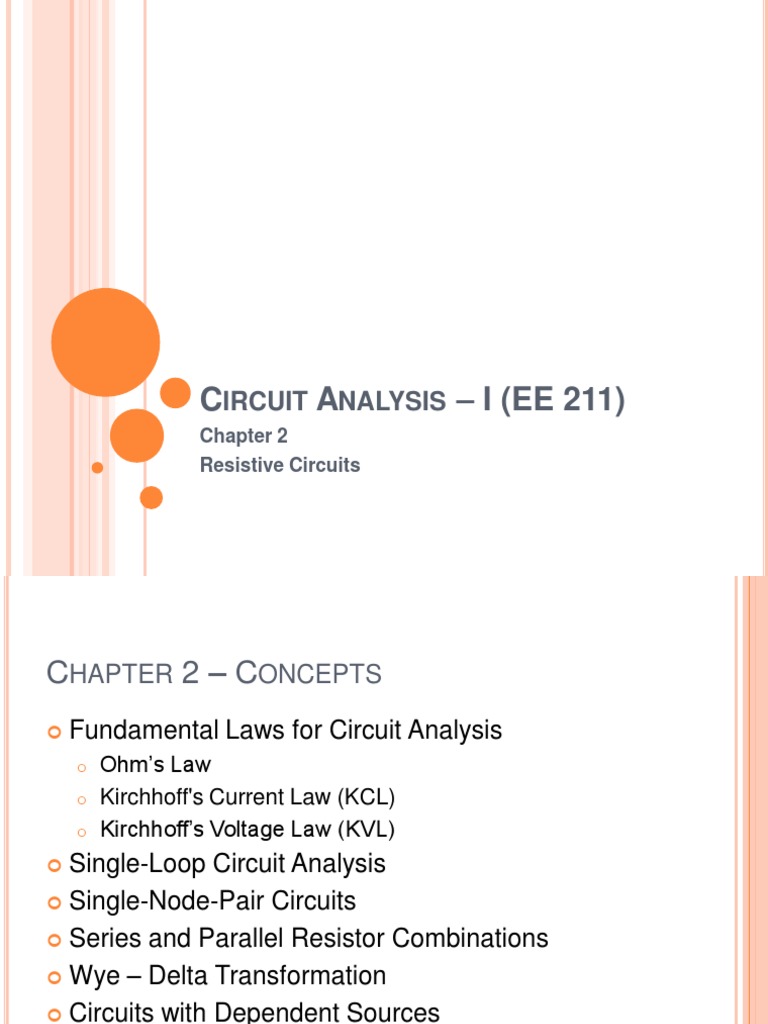 Ee 211 Pdf Electrical Network Series And Parallel Circuits