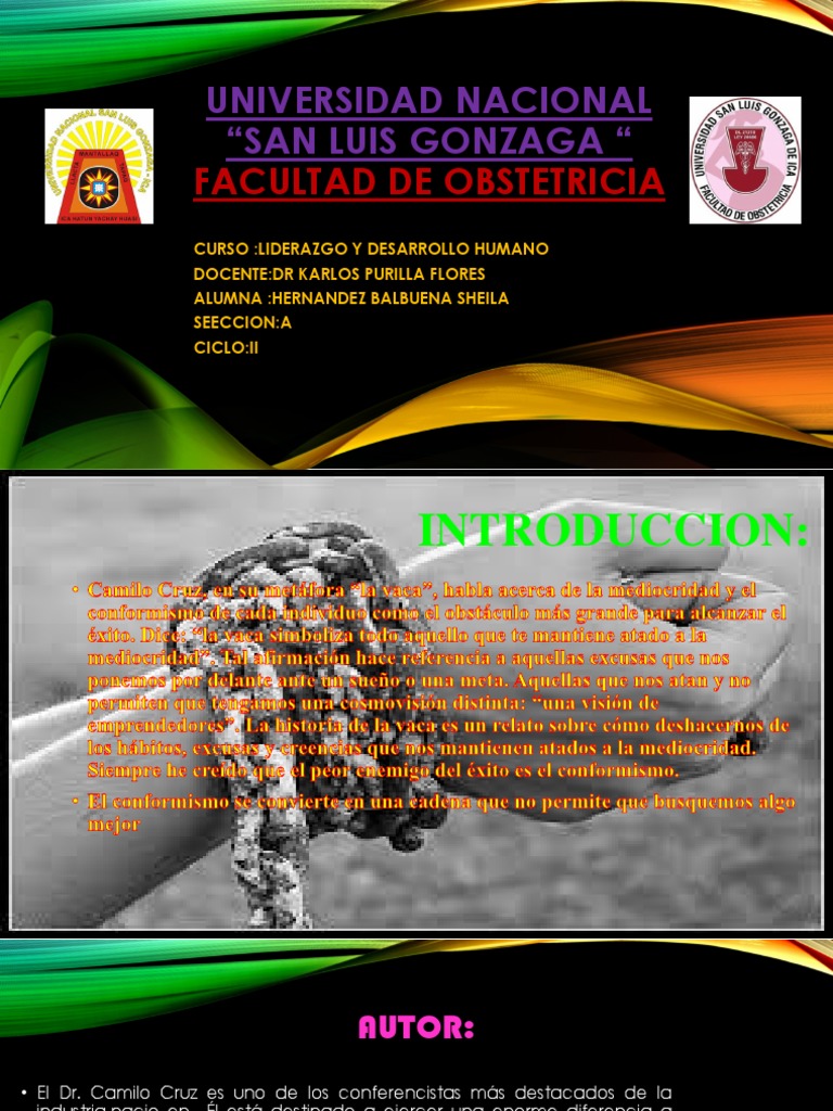 La Vaca Camilo Cruz Pdf Vacas Science