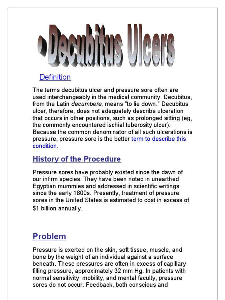 Decubitus Ulcer | Wound | Surgery