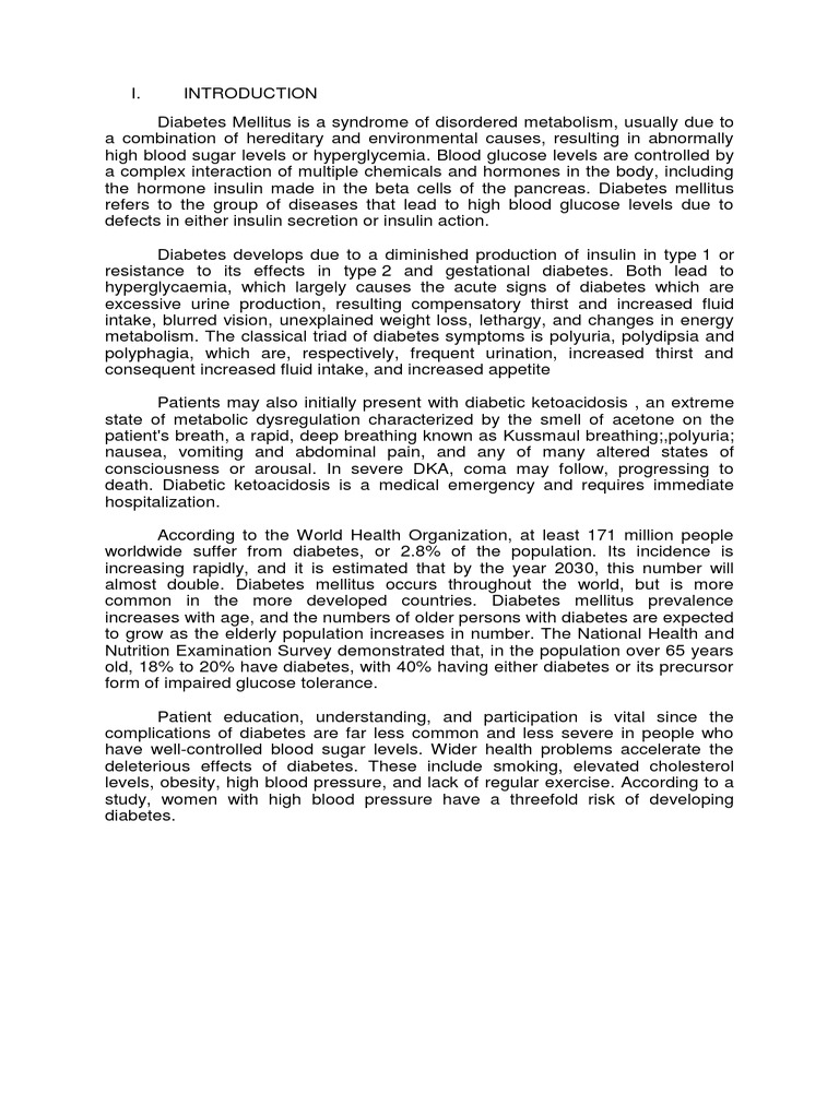 Diabetes Mellitus Case Study: Garcia Family | PDF | Hyperglycemia ...