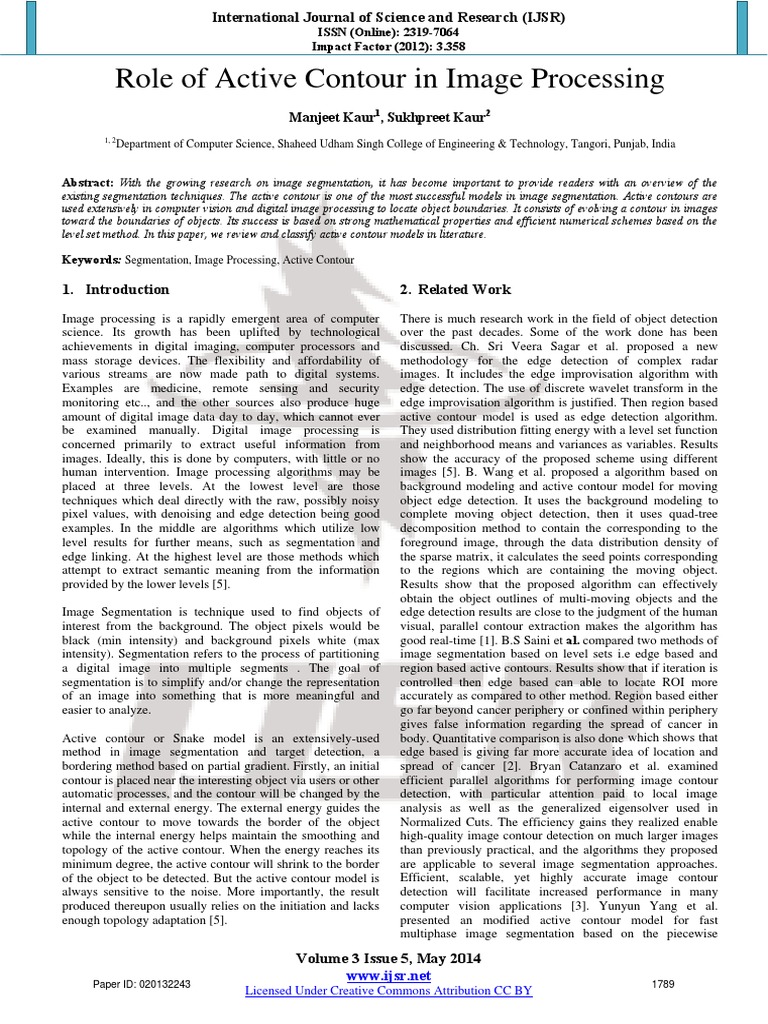 Contours in Image Processing | PDF | Image Segmentation | Computer Vision