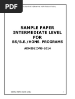 Sample Paper Bank of Punjab | PDF | Banks | Prices