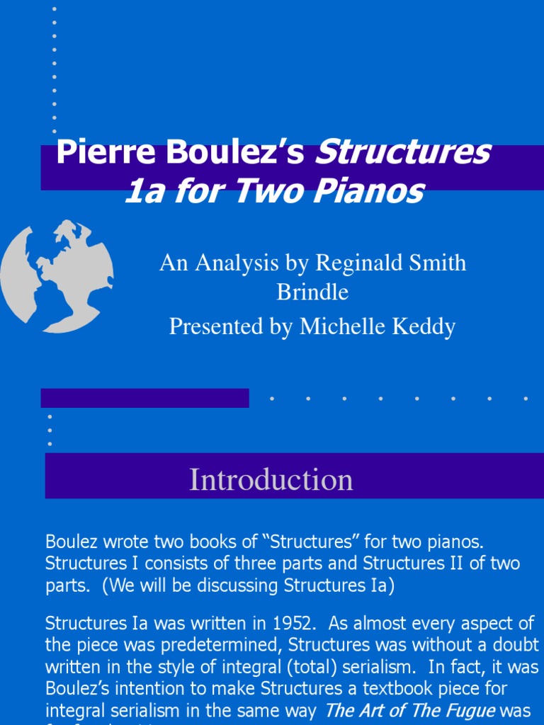 Pierre Boulez's Structures | PDF | Matrix (Mathematics) | Musical Compositions
