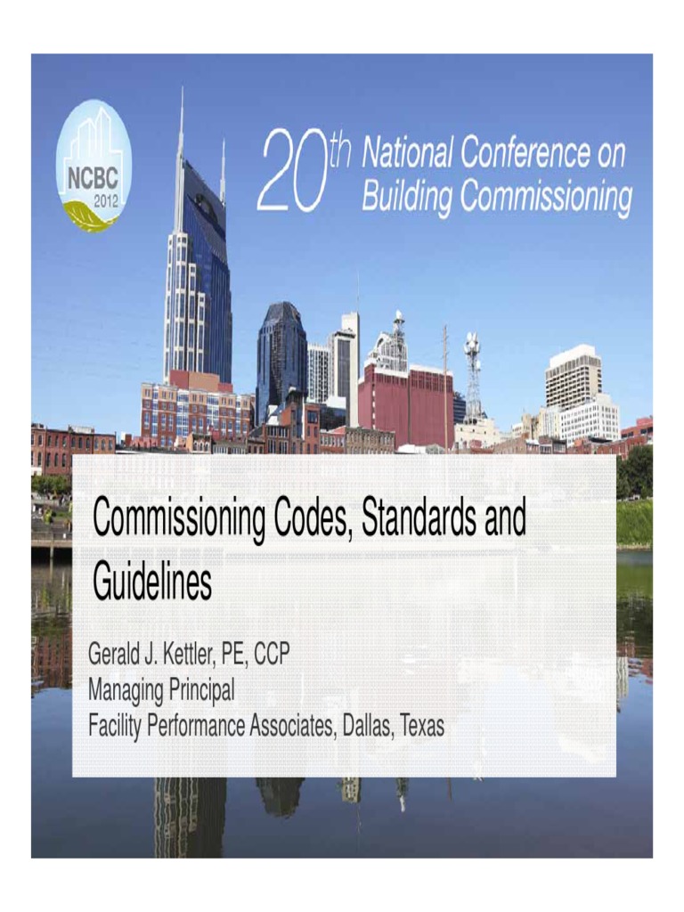 Commissioning Codes and Standards Overview | PDF | Verification And ...