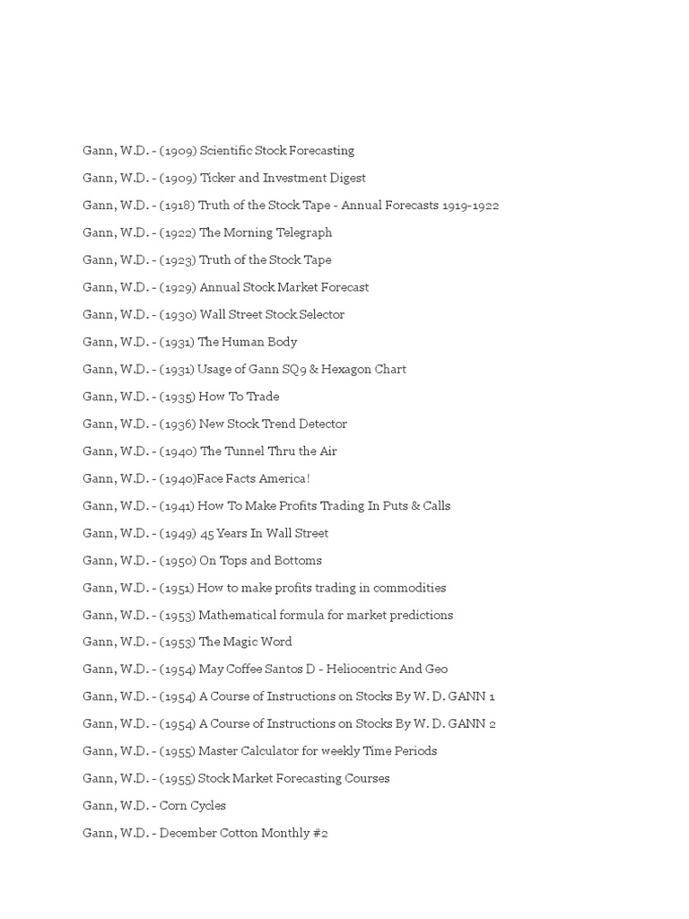 Gann - List Download Link | PDF | Science | Astronomy