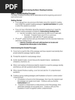 Basic Reading Inventory | PDF | Reading Comprehension | Learning Methods