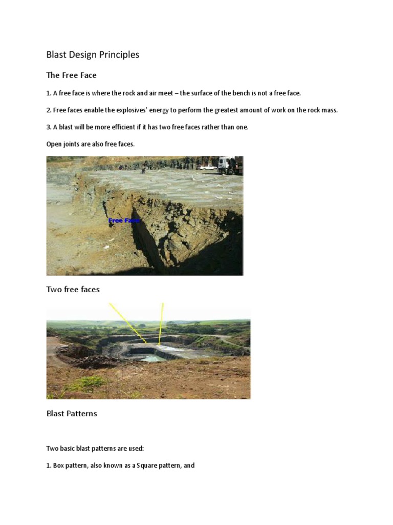 Blast Design Principles | PDF | Science | Geology