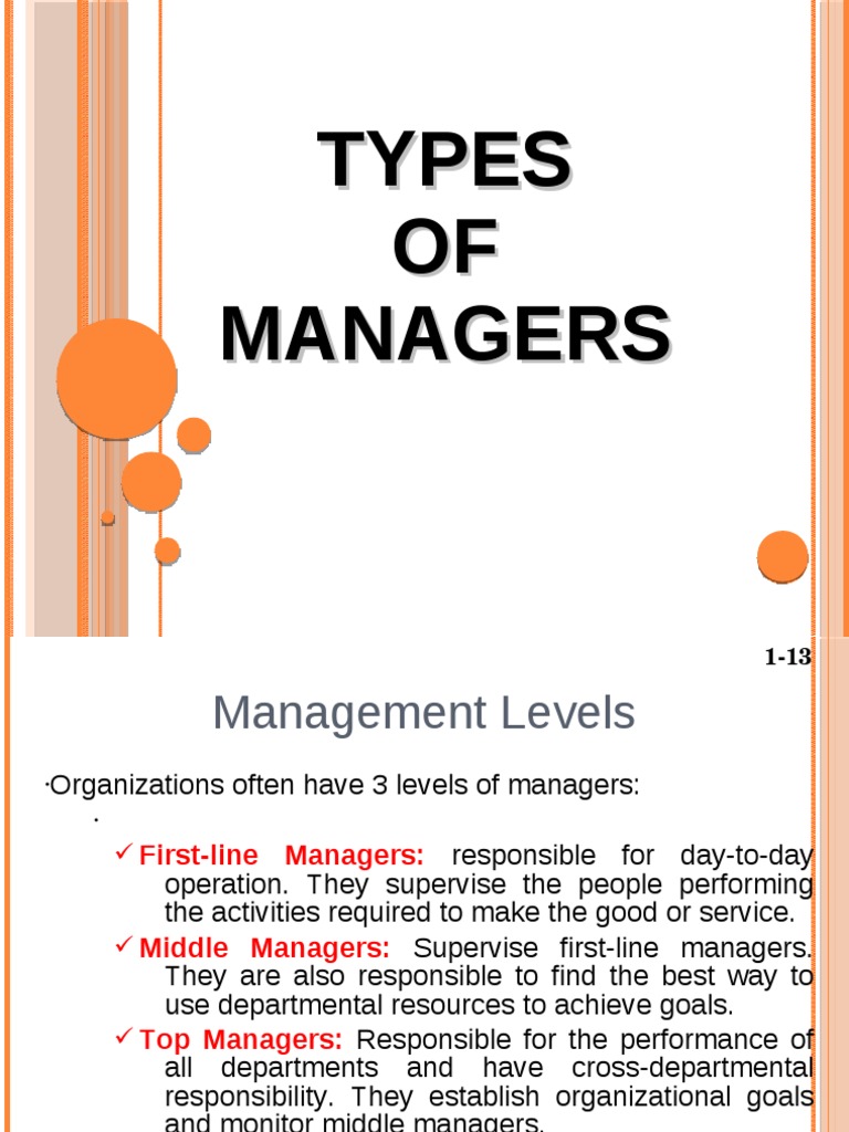 Types of Managers | Applied Psychology | Emergence | Free 30-day Trial ...