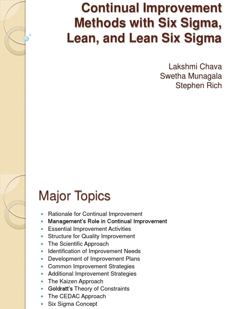 Six Sigma and Lean Operations | PDF | Lean Manufacturing | Six Sigma