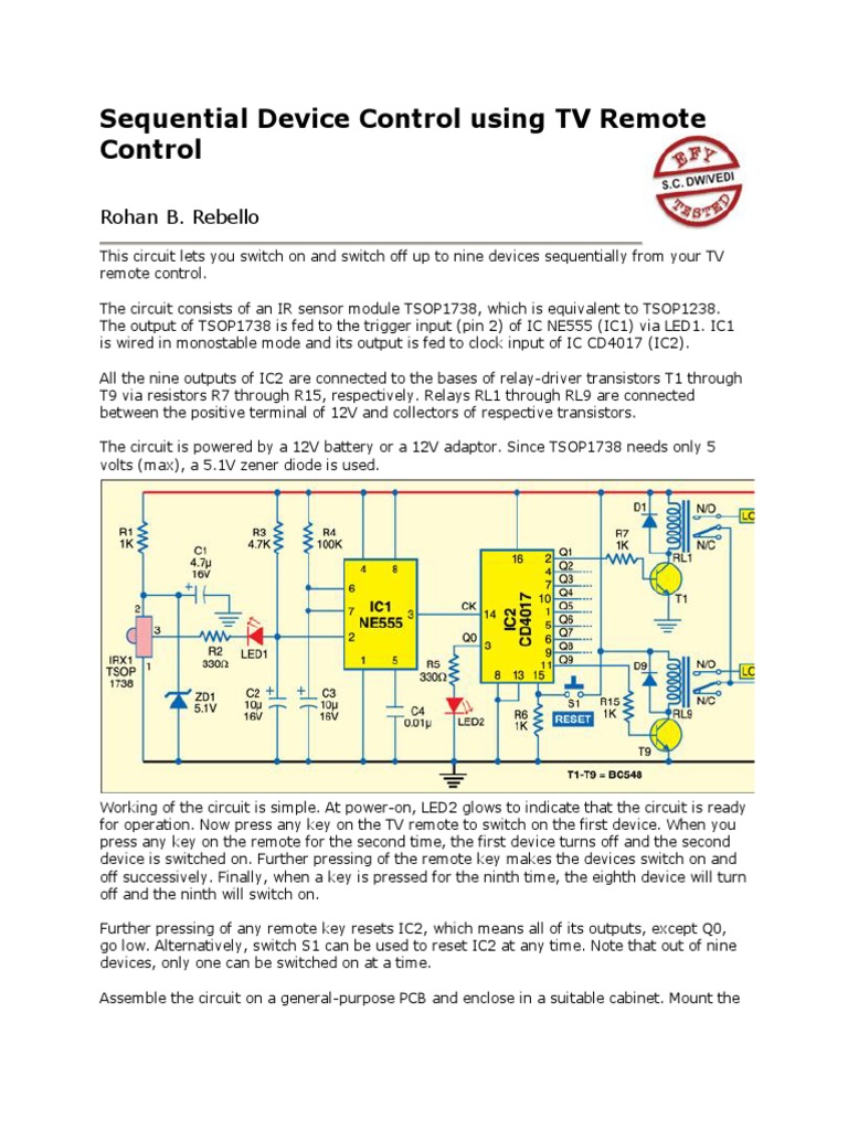 Control 9 Devices with TV Remote | PDF | Technology & Engineering