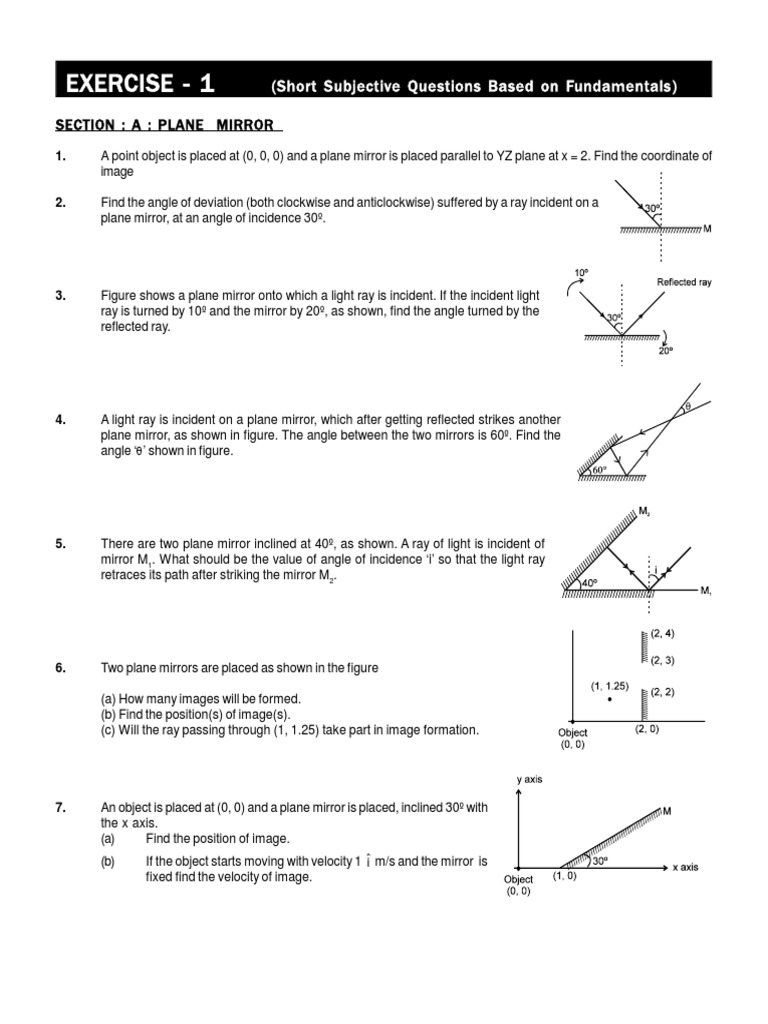 Assignment Optics | PDF | Prism | Refraction