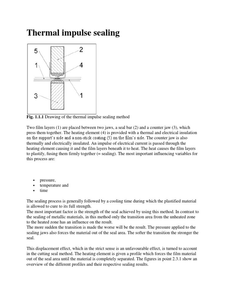 General Notes of Seam Sealing | Temperature | Electrical Resistance And ...