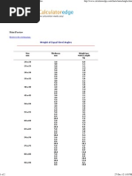 ISA Steel Angle Weights - Tables, Charts, and Formulas - GROWMECHANICAL ...