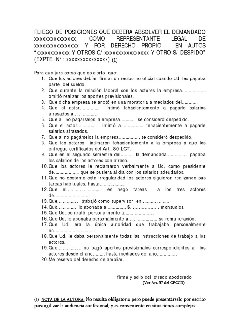 Pliego de Posiciones Que Debera Absolver El | PDF | Gobierno